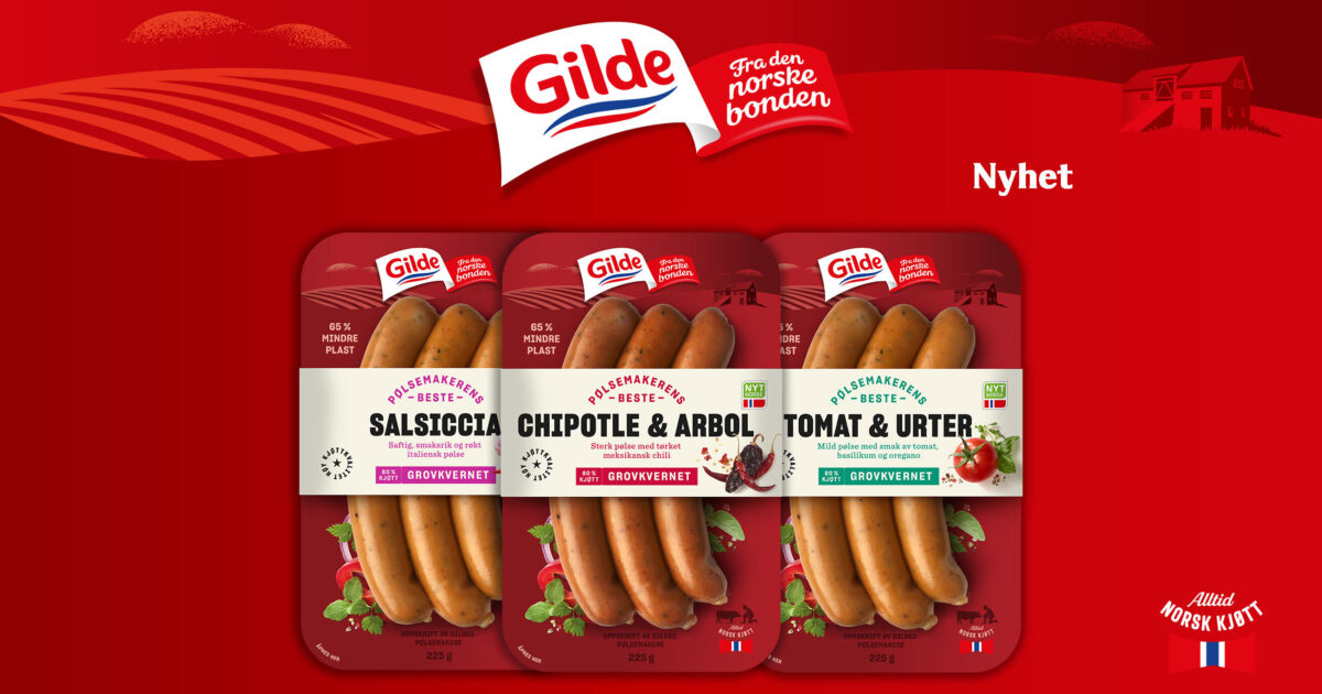 Tre nyheter i "Pølsemakerens beste"-serien | Gilde