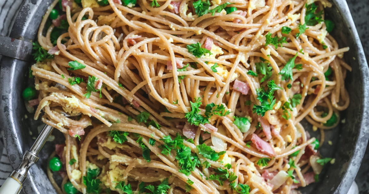 Sunnere pasta carbonara | Gilde