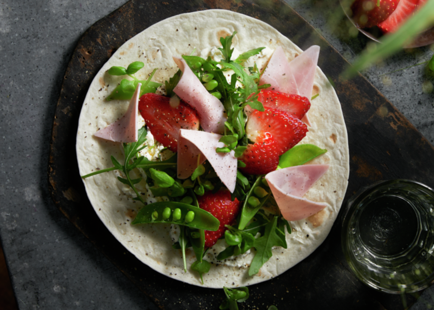 Wrap med fetaostkrem og ekte kokt skinke | Gilde