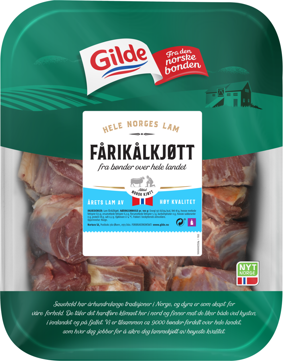 Gilde NG Lam Fårikålkjøtt 2,3kg Pk | Gilde