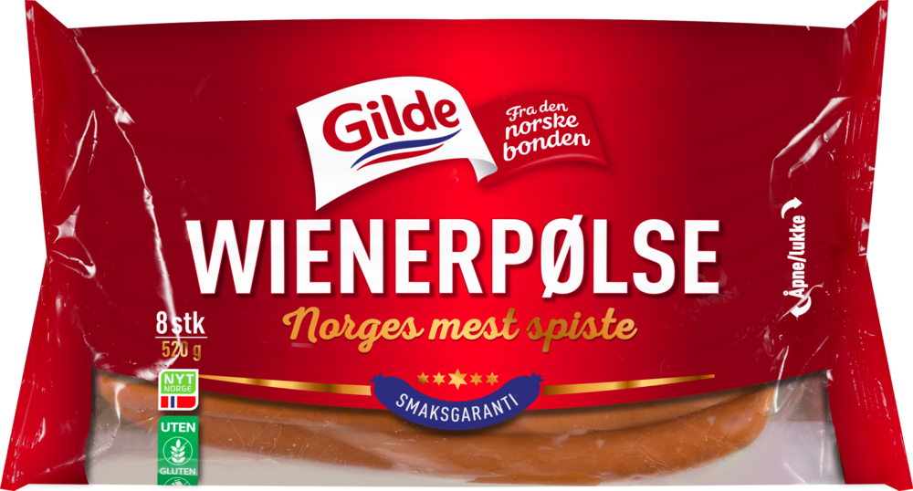 Gilde | Wienerpølse 520g Enh