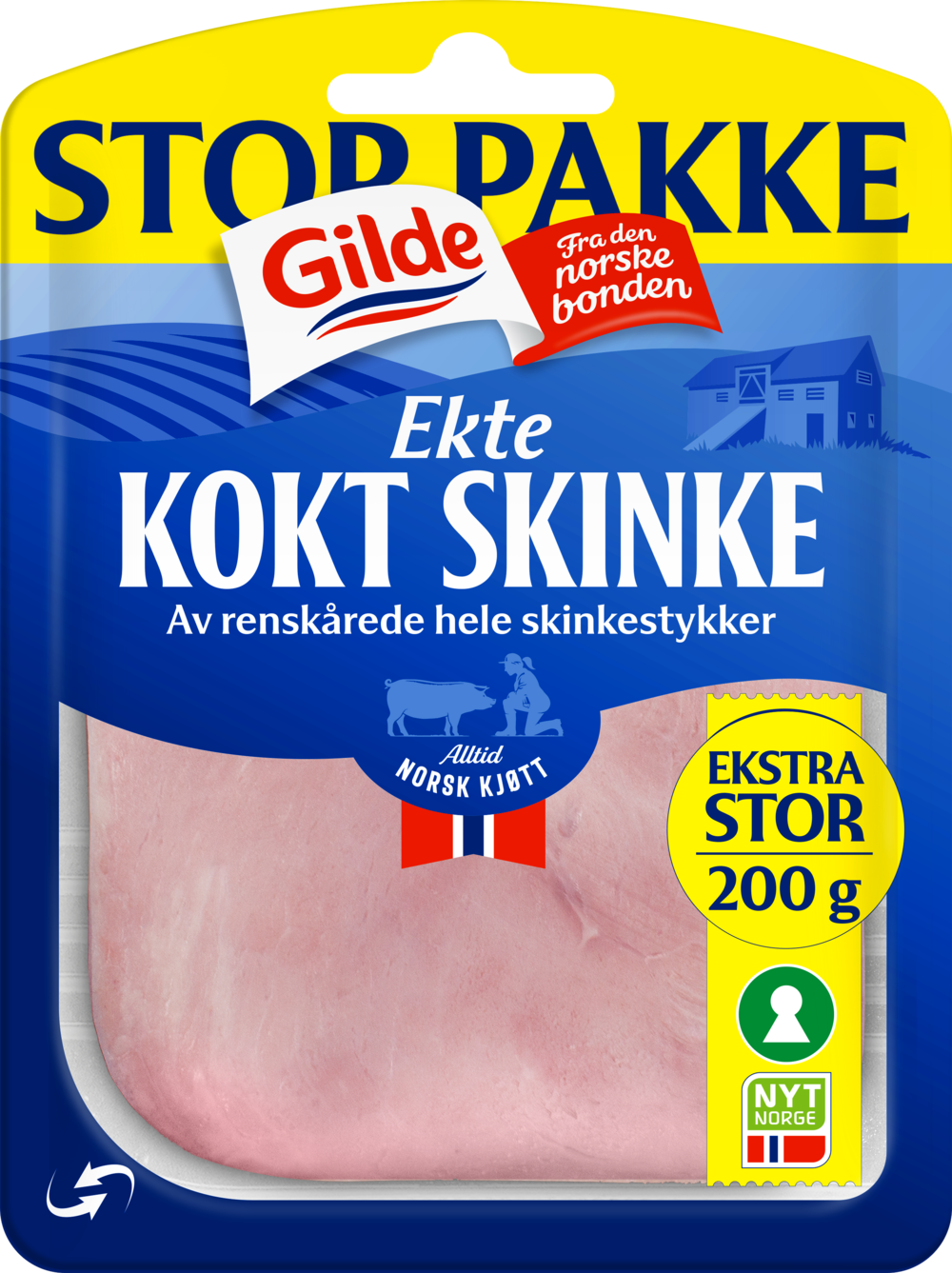 Ekte Kokt Skinke 200g Enh | Gilde