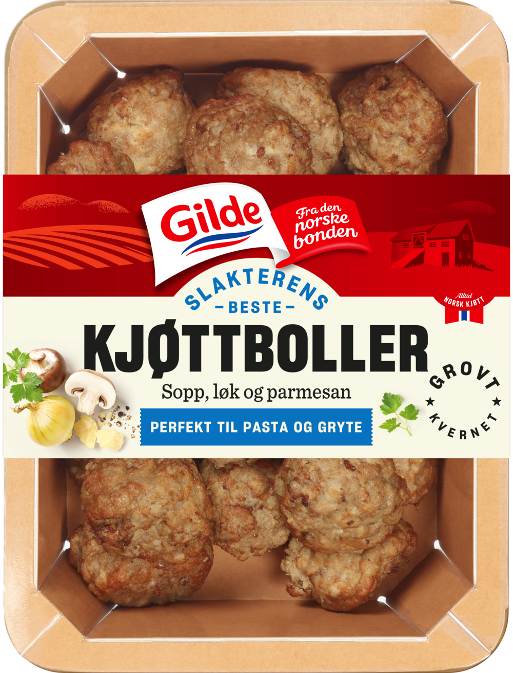 Kjøttboller Sopp og Løk 400g Enh | Gilde